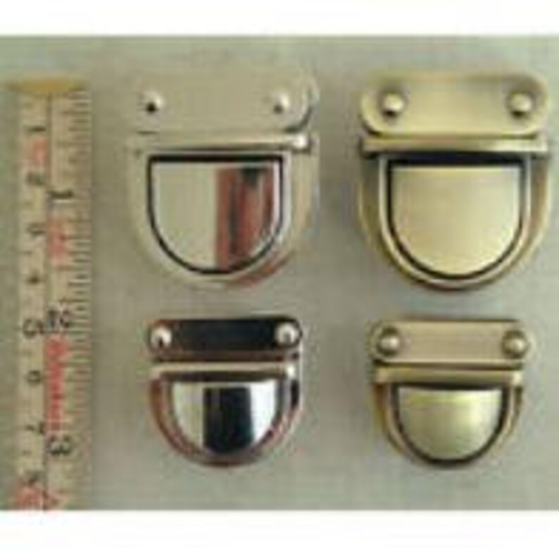 SALE 1 X 31mm Shiny Silver Nickel Tuck Lock Bag Clasp New UK - Etsy