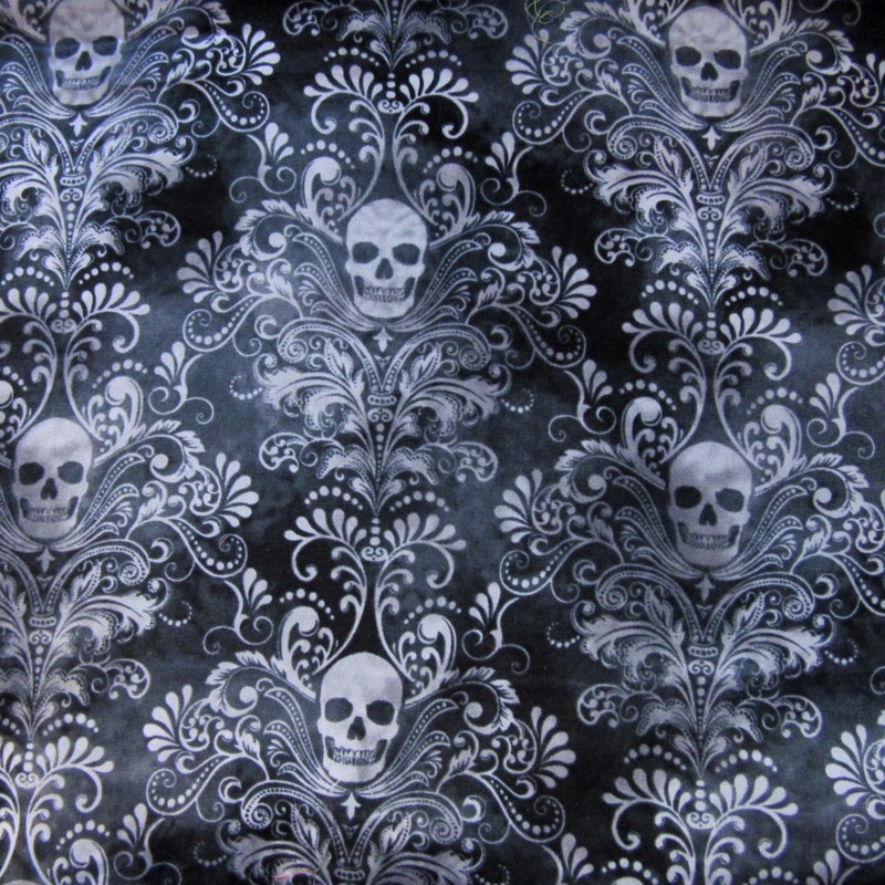 Skull Damask - Etsy
