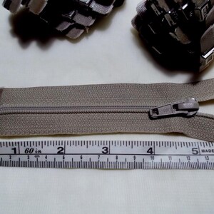 5 Chunky Open Ended Zip by Opti Separable Zipper in Taupe Many ...