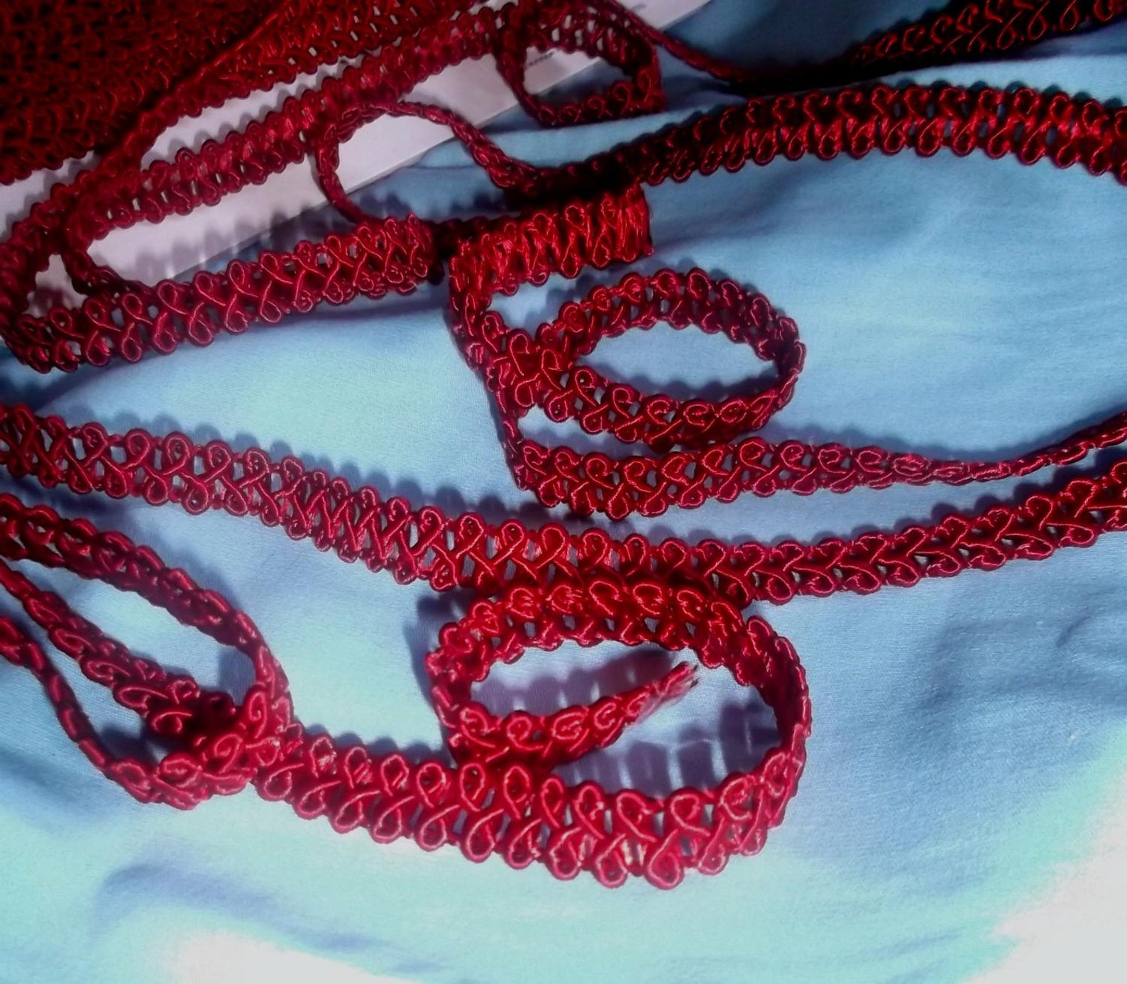 Dark Red Gimp Braid Wine Burgundy Maroon Trim UK Seller - Etsy