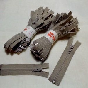 5 Chunky Open Ended Zip by Opti Separable Zipper in Taupe Many ...