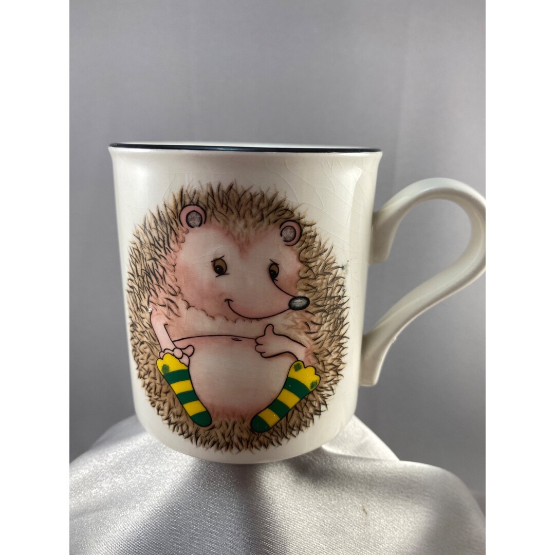 Cute Hedge Hog With Warm Socks Mug Cup Chubby 8 Oz. Arthur Wood England ...