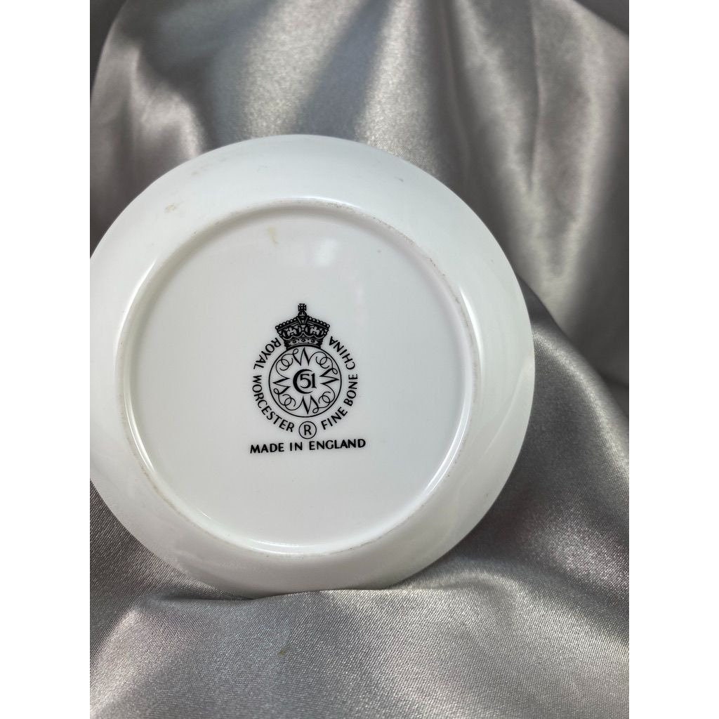 Trinket Dish Royal Worcester Fine Porcelain Gold Rim England - Etsy