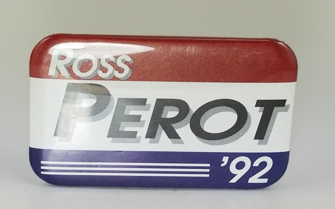 Political//presidential Campaign Button//ross Perot//1992//independent ...