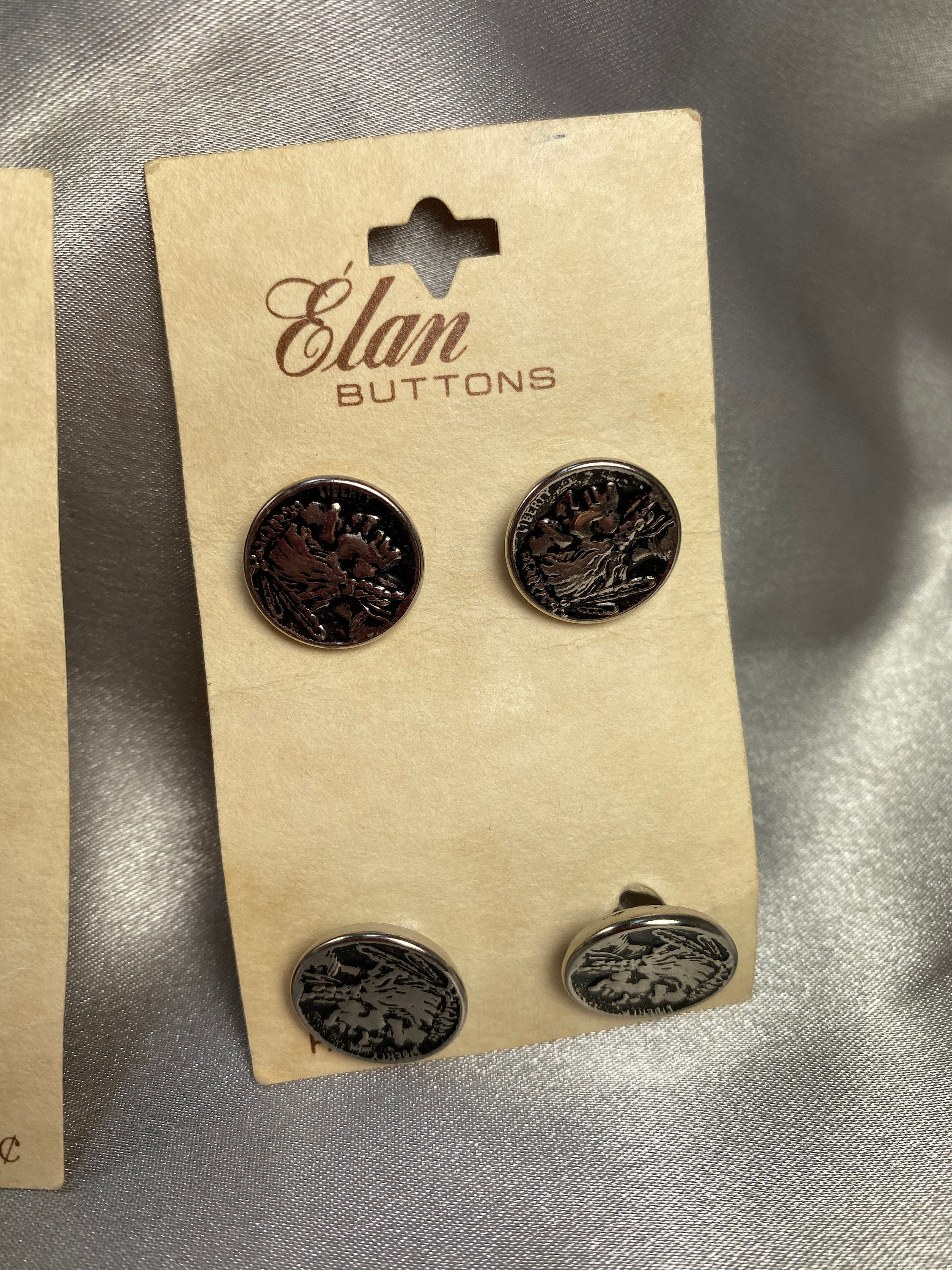 Buttons//indian Head Nickel/replica//metal Button and - Etsy