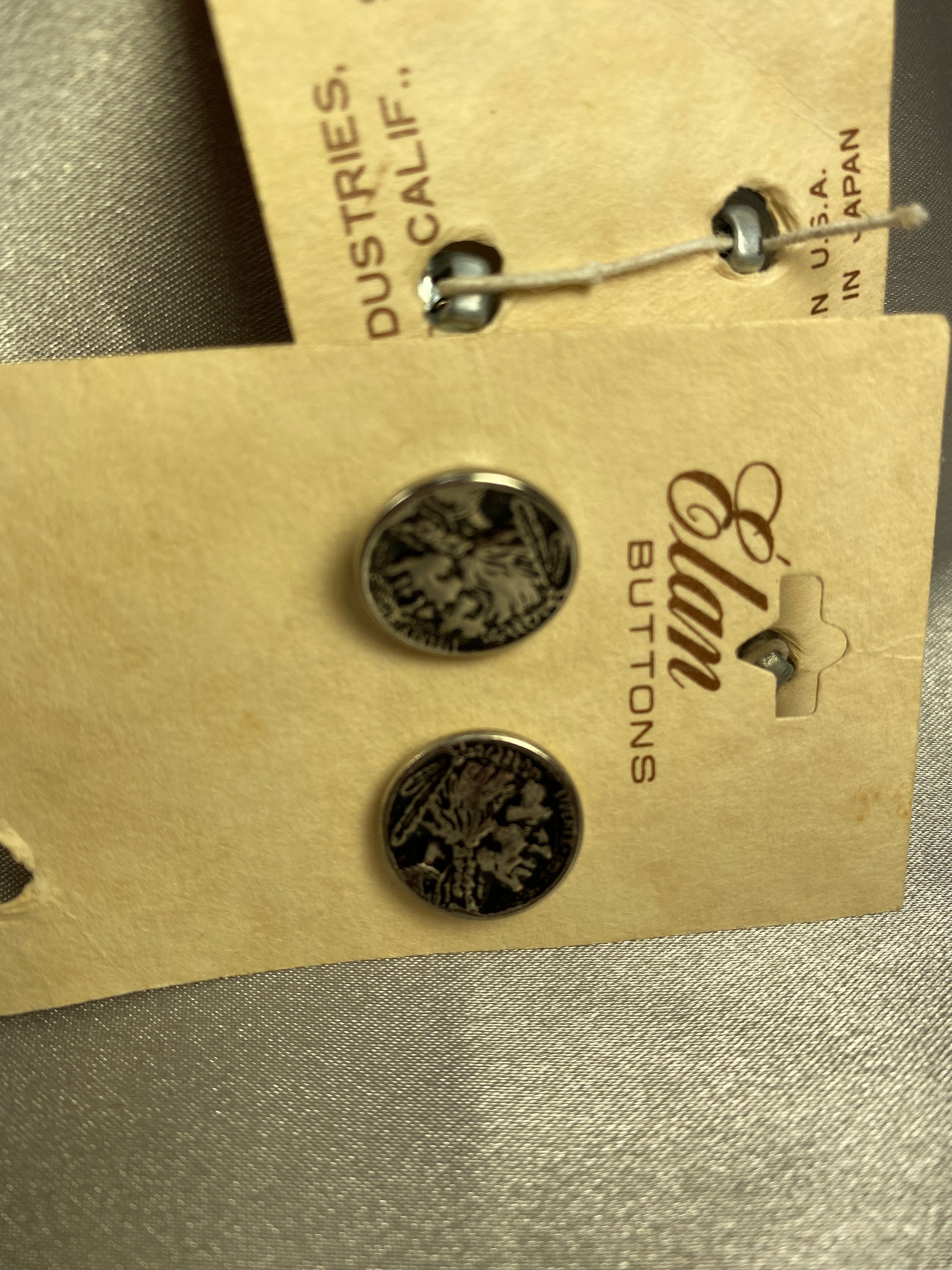 Buttons//indian Head Nickel/replica//metal Button and - Etsy