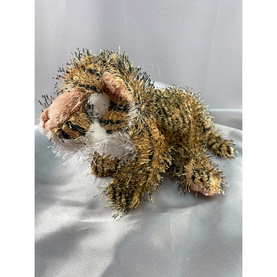 Webkins White Bunny and Tiger Ganz Both 7x7 Inches Fine White Fur Black ...