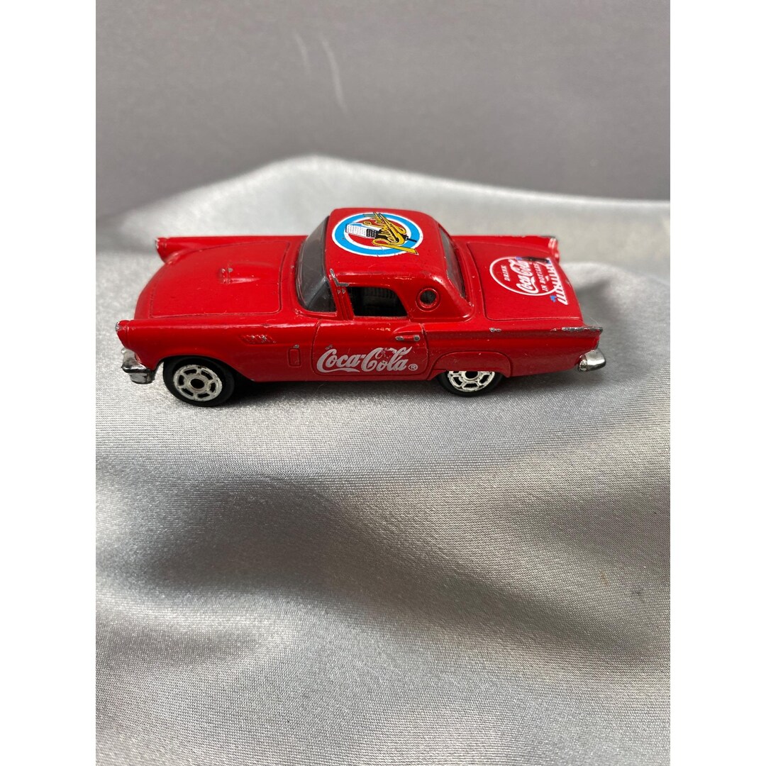 Vintage Ford Thunderbird 57 Diecast Coca-cola Red Collectible Car Coca ...
