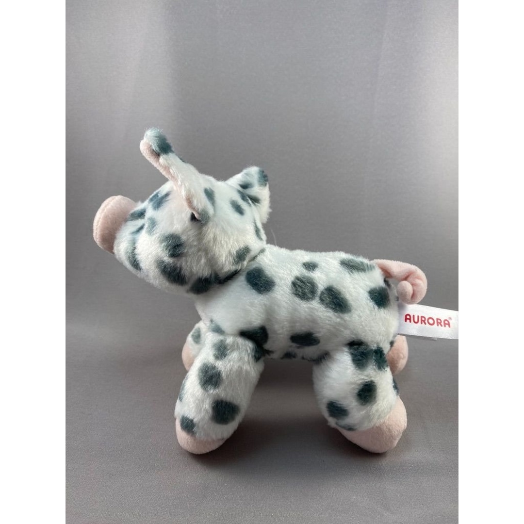 Piglet Mini Pig Soft Gray and White Curly Pink Tail Vintage - Etsy