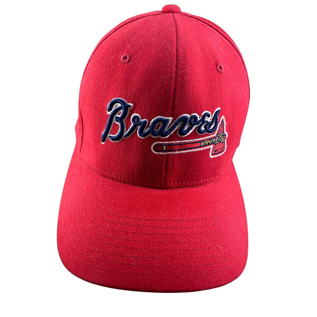Atlanta Braves Baseball Cap Hat Golf Nike Flex Fit Genuine Embroidered ...