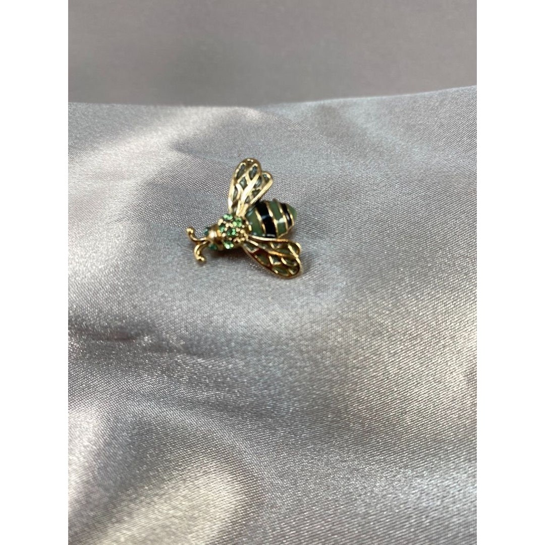 Mark Lauren Conrad Bee Pin Tiny Jeweled LC Jewelry Enameled, Green ...
