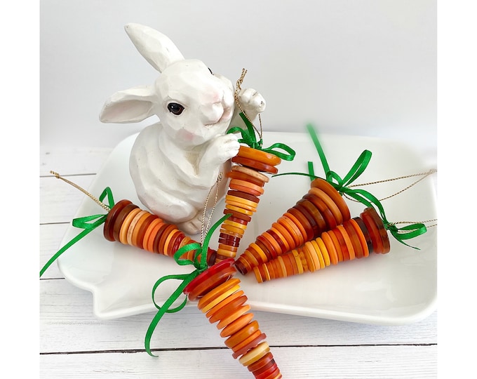 Easter Carrot Button Ornament. Button Ornament. Easter Ornament ...