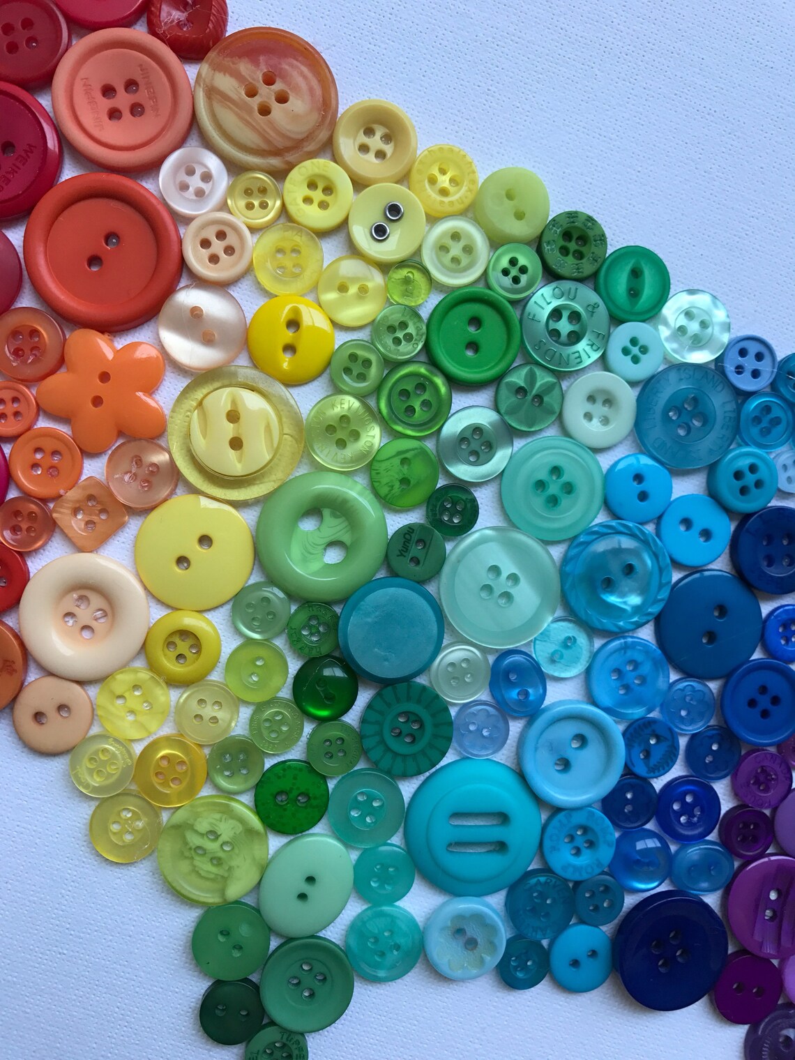 Rainbow Button Map. US Button Map. Teacher Gift. Gift for | Etsy