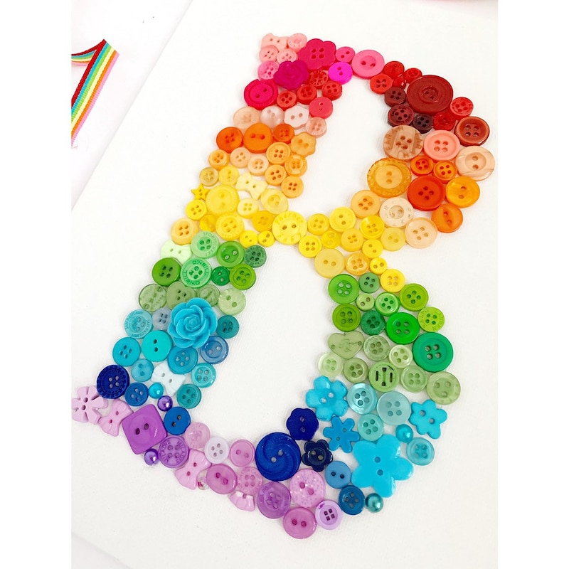 Button Monogram - Etsy