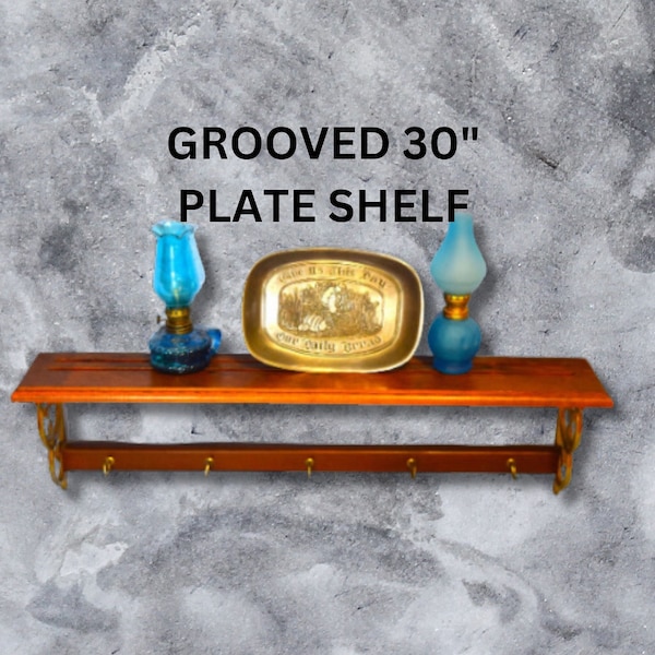 Shelf With Plate Groove - Etsy