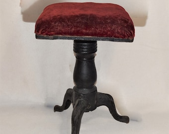Antique Piano Stool | Etsy