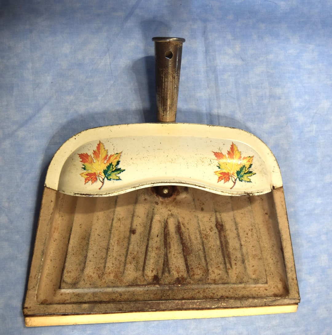 Vintage Metal Kitchen Dust Pans Tan or Blue Choice Dustpan JV Reed Made ...