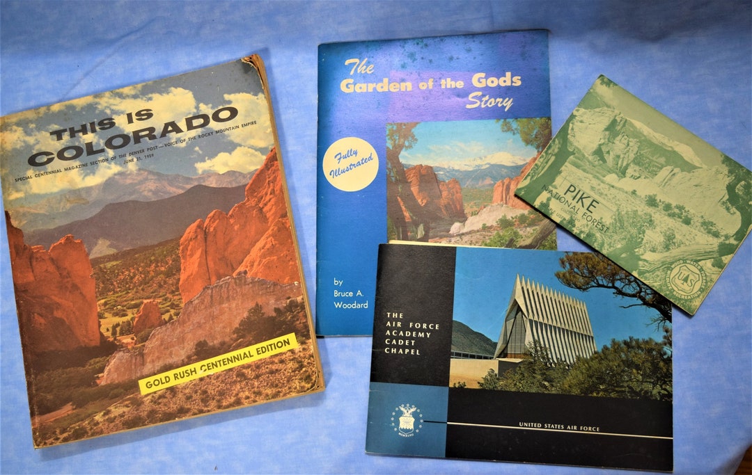 Vintage 1950s Colorado Travel Brochures Gold Rush Centennial Edition ...