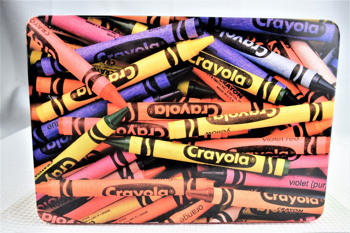 2 Vintage Crayola Crayon Tins 1992 Christmas Tin Limited - Etsy
