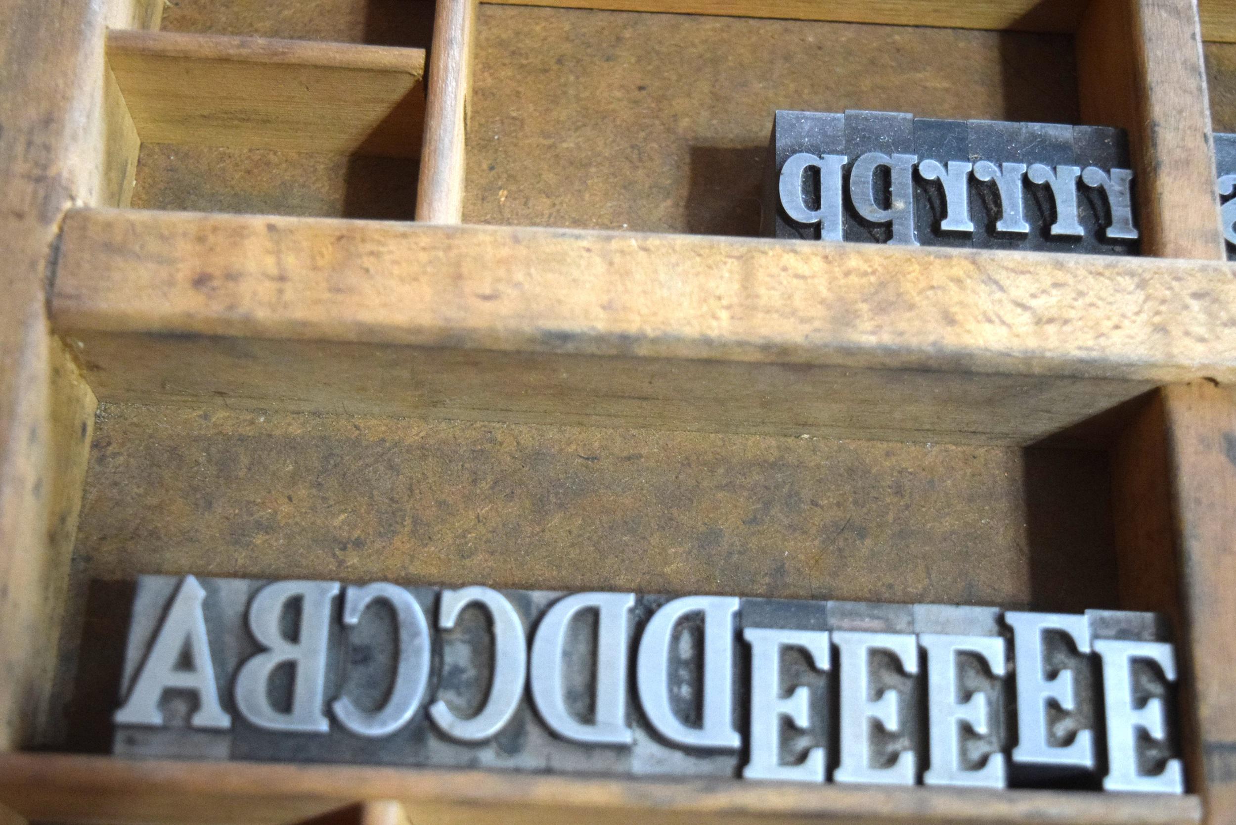 Vintage Metal Letterpress Typeset Buy 5 Get 20% off Choice Pick Letters ...