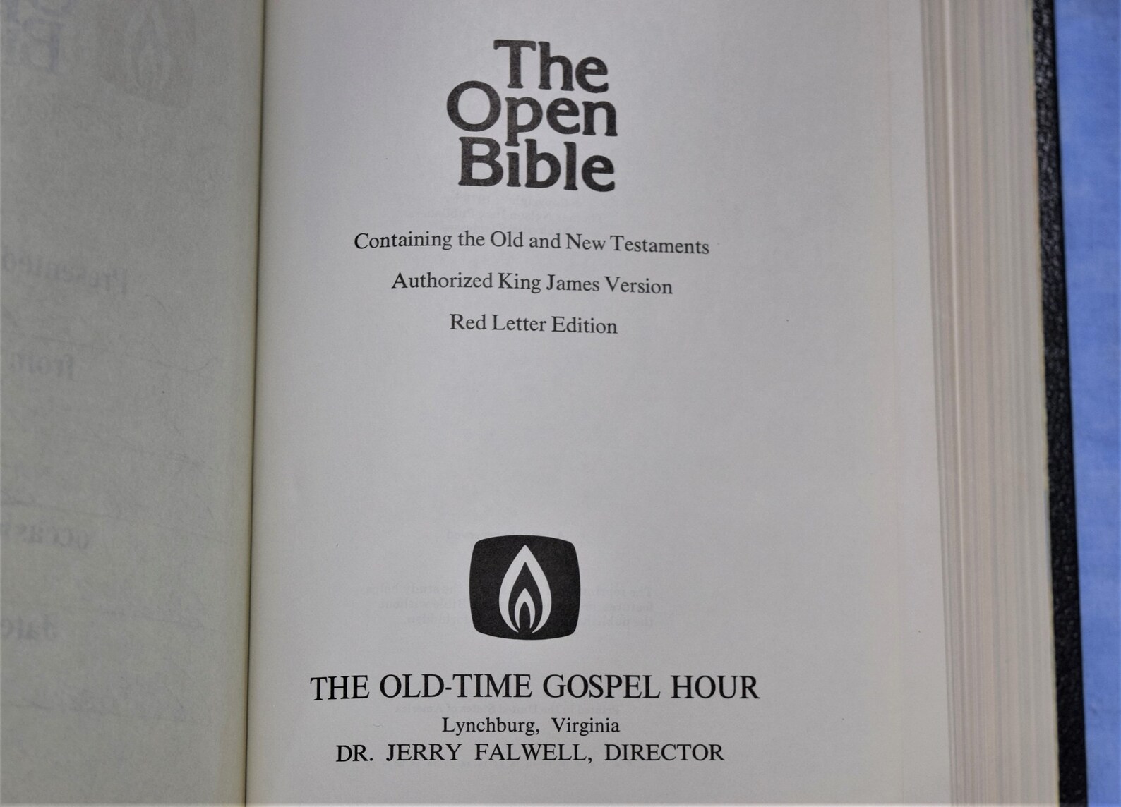 Vintage Holy Bible KJV King James Red Letter Edition the Open - Etsy