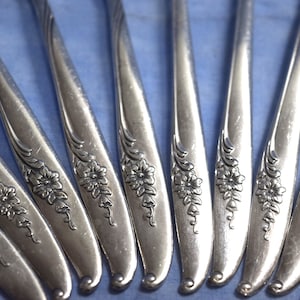 Vintage Magic Moment Silverware 1950s Oneida Nobility Silver Plate 18 ...