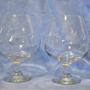 Vintage Clear Brandy Snifter or Cognac Drinking Glass Stemware Sipping ...