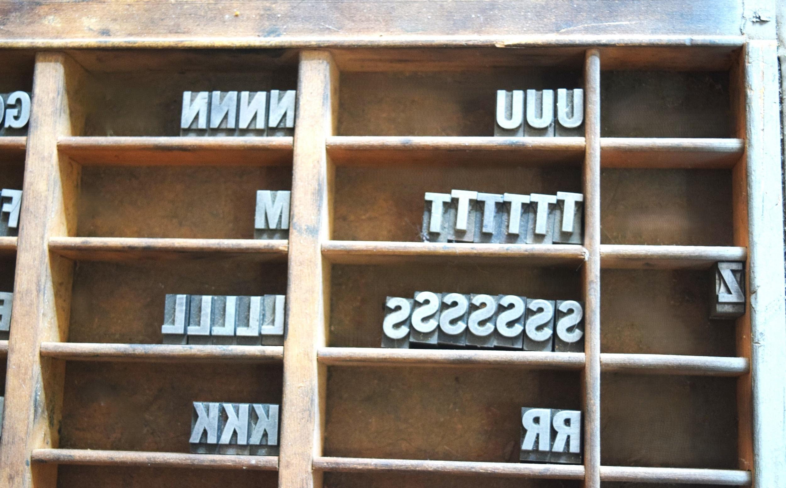 Gothic Letter Metal Stamp
