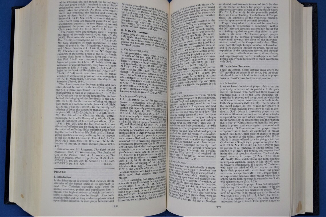 Vintage Holy Bible Dictionary Text Clarified by Maps Family - Etsy