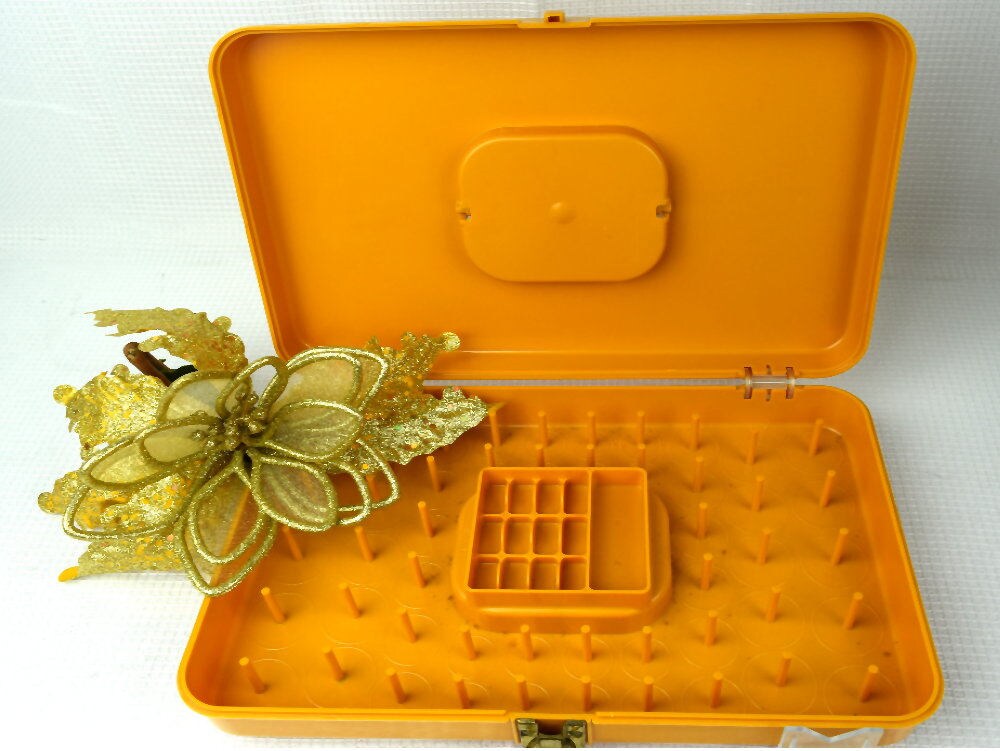 Vintage Thread Spool Storage and Organizer Box with Bobbin | Etsy