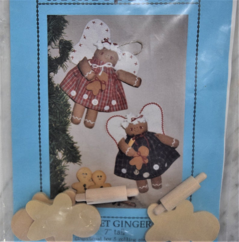 Holiday Sewing Kits Patterns Angel Gingerbread Ornaments - Etsy