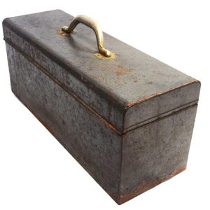Vintage Large Tool Box Master Mechanic Professional Brand Metal Rusty ...