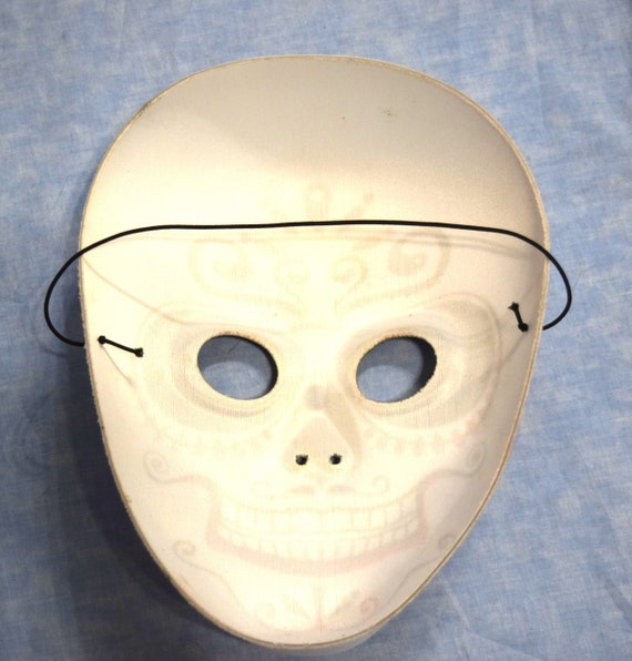 Vintage Zombie Witch Doctor Scary Adult Mask Hard Pla… - Gem