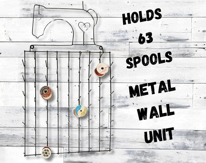 Vintage Black Metal Spool Holder Shaped Like Sewing Machine Thread ...