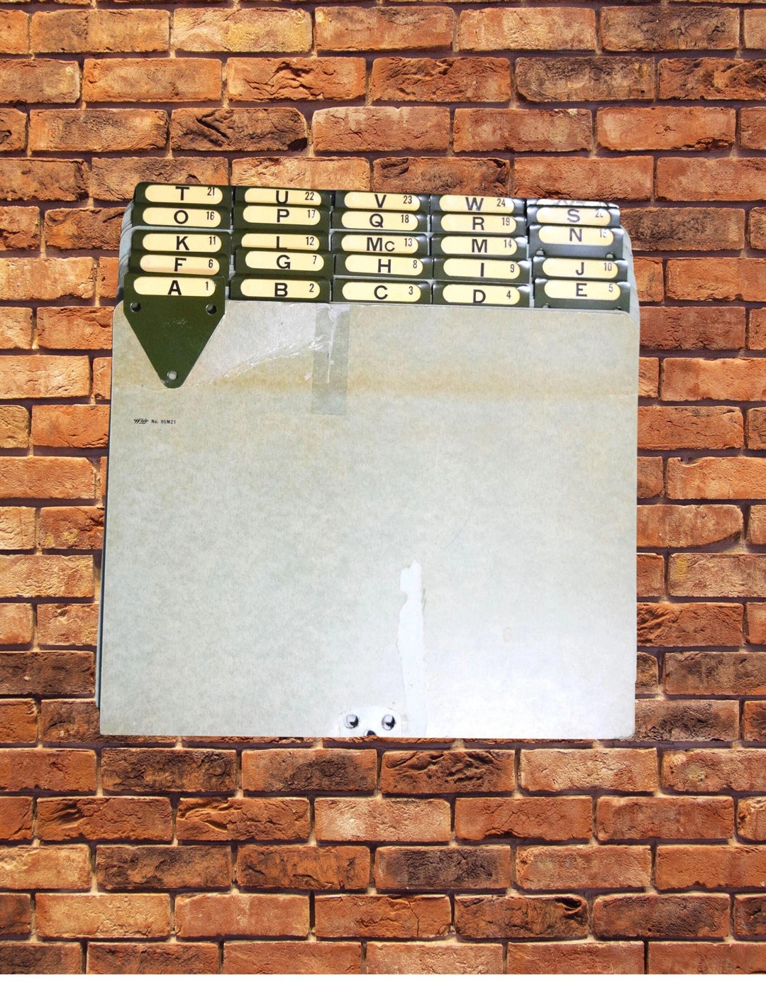 Vintage File Cabinet Dividers Legal Size Metal Tab With Letters ...