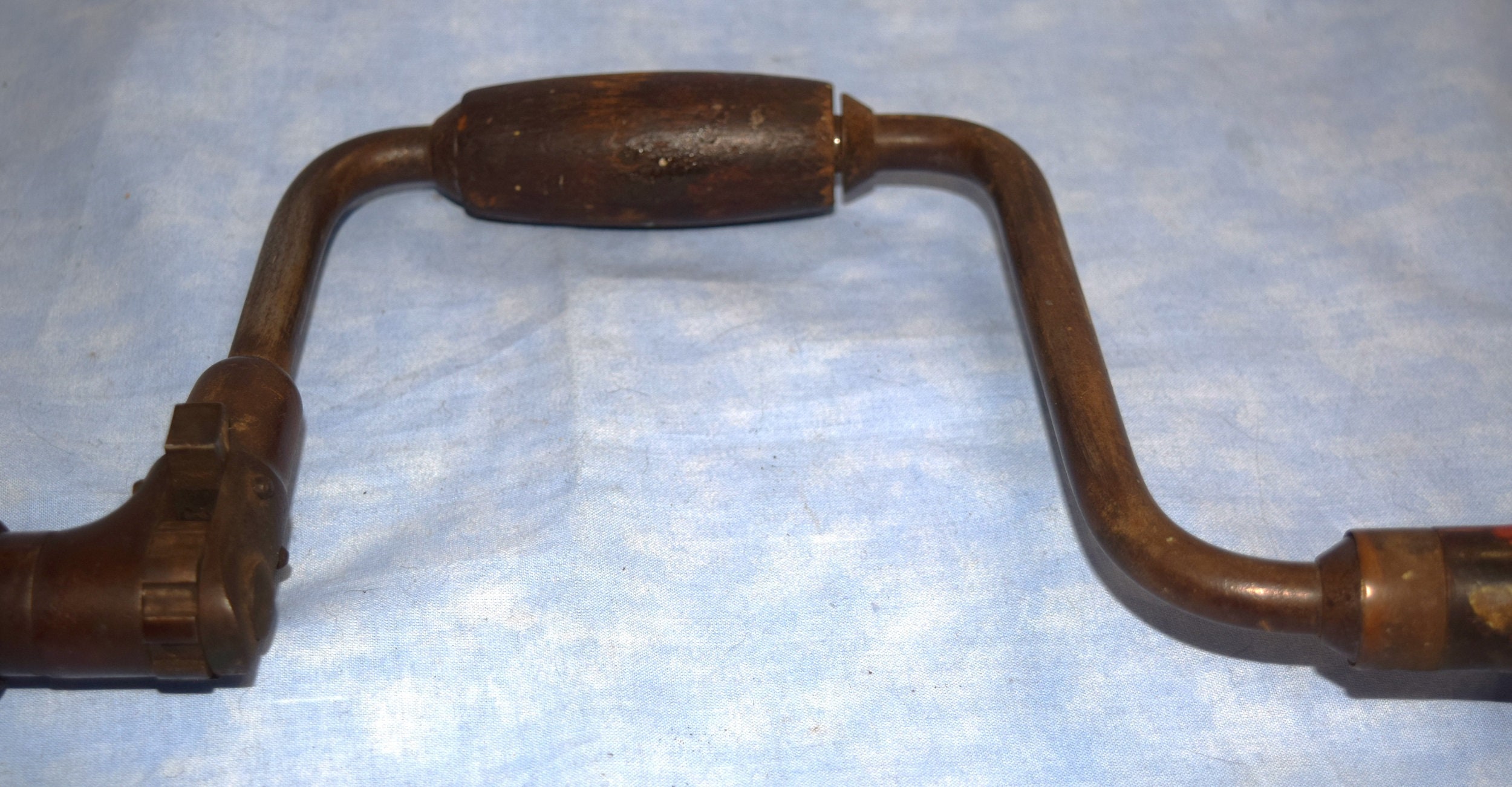 Vintage Ratcheting Bit Braces Drill Circa 1930 Made in USA Wood Handles ...