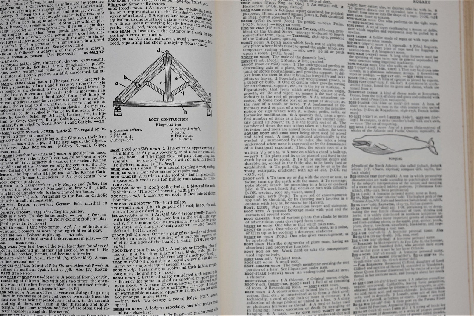Vintage Large Dictionary 2 Volume Funk and Wagnalls New - Etsy