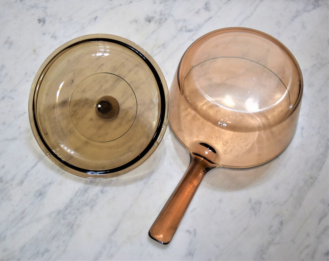 Amber Vision Cookware Cooking Pot With Lid Large 1.5 Liter Pan - Etsy