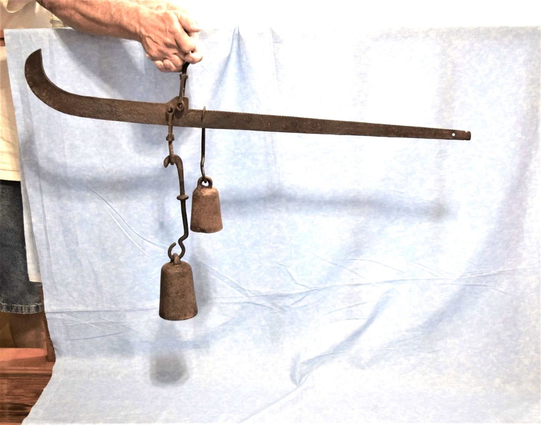 Antique Iron Hanging Scale Meat Produce Country Scale Weighs Items up ...