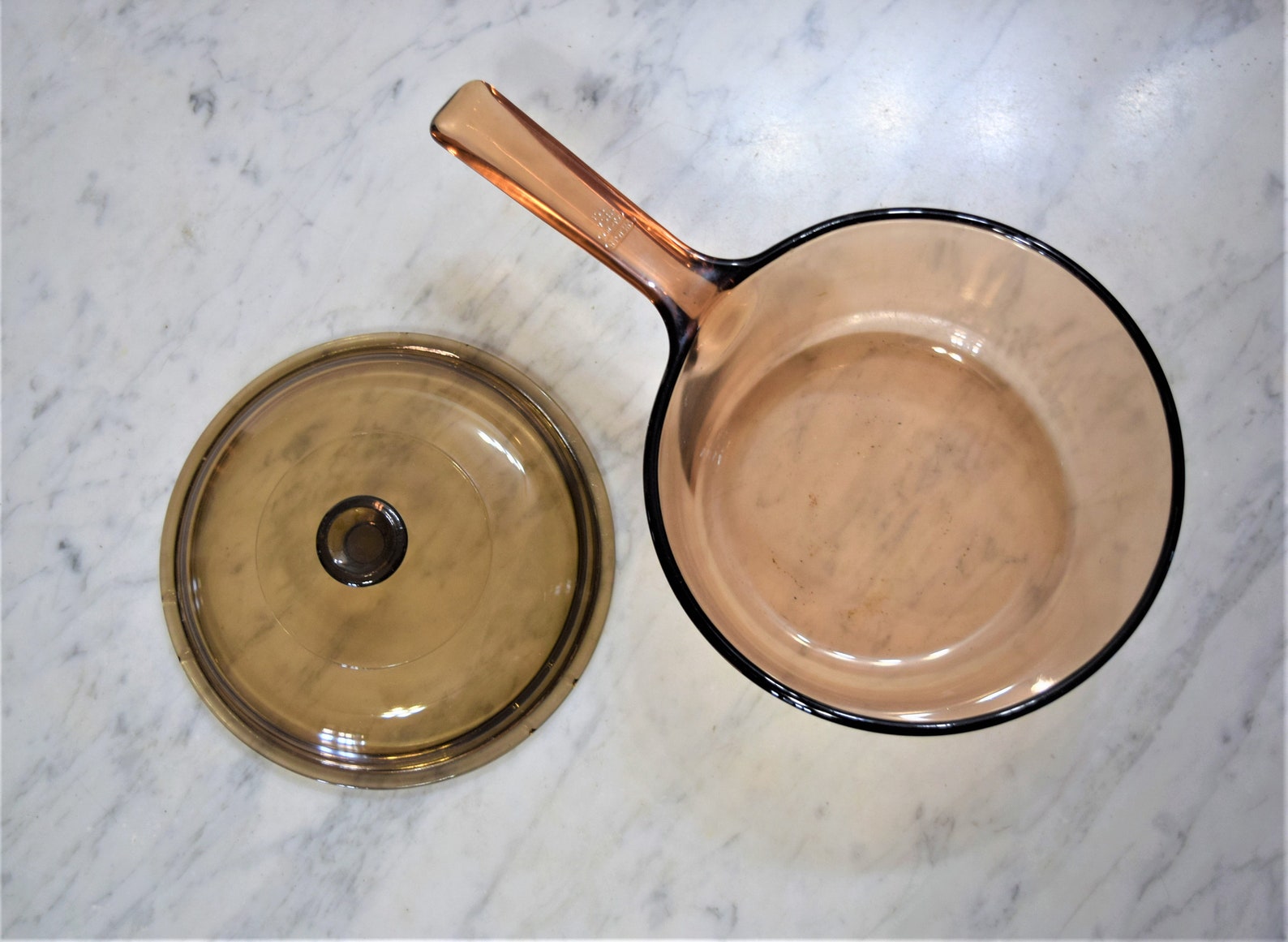 Amber Vision Cookware Cooking Pot With Lid Large 1.5 Liter Pan - Etsy