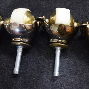 Vintage Caster Wheels Set of 4 Tan Acrylic Stationary Wheels or Heavy ...