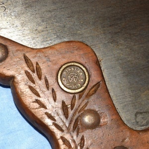 Vintage Hand Saws Henry Disston and Sons Wood Wheat Pattern Handle ...