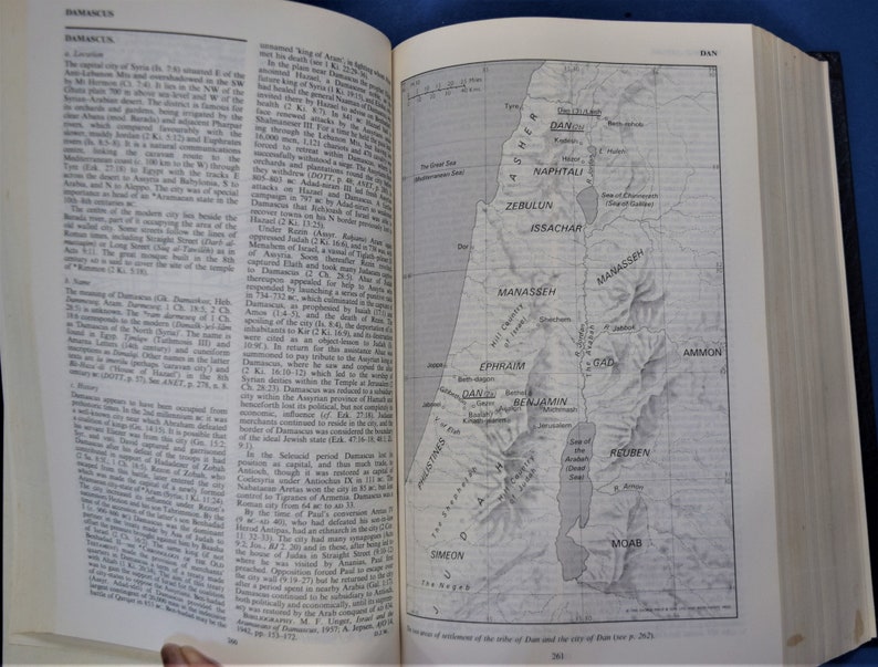 Vintage Holy Bible Dictionary Text Clarified by Maps Family - Etsy