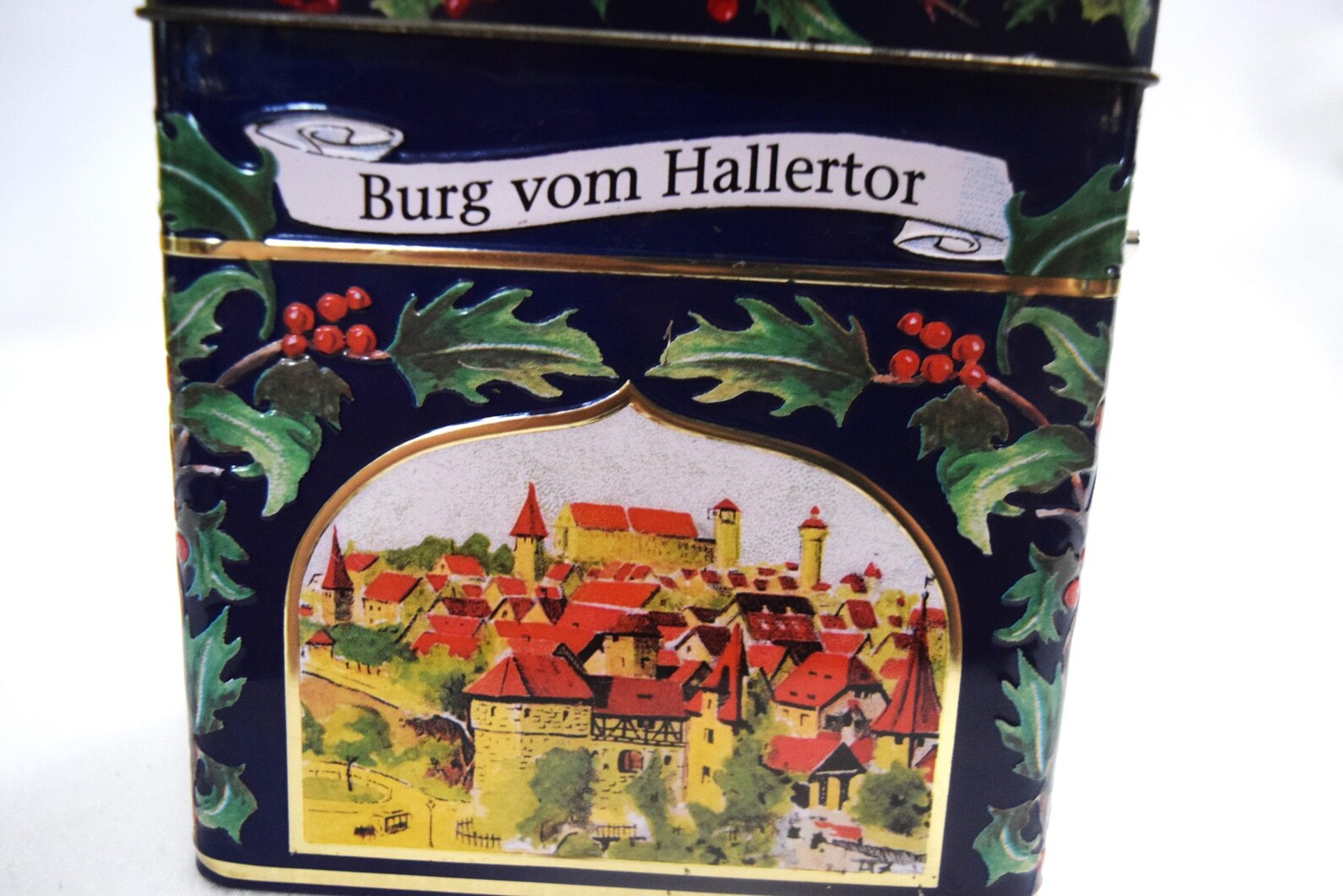 Vintage Decorative Tins Christmas Musical Lambertz Biscuit German Tin ...