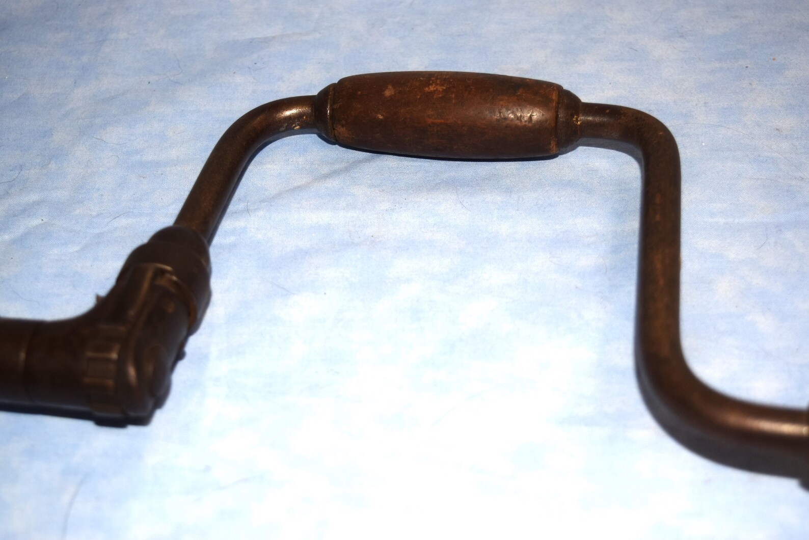 Vintage Ratcheting Bit Braces Drill Circa 1930 Made in USA Wood Handles ...