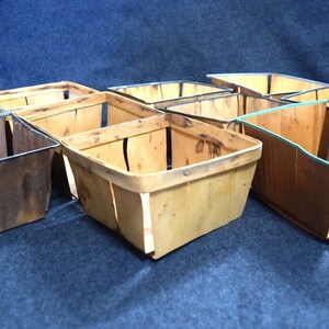 11 Vintage Wooden Berry Boxes Containers Choice Set of 11 Split Wood ...