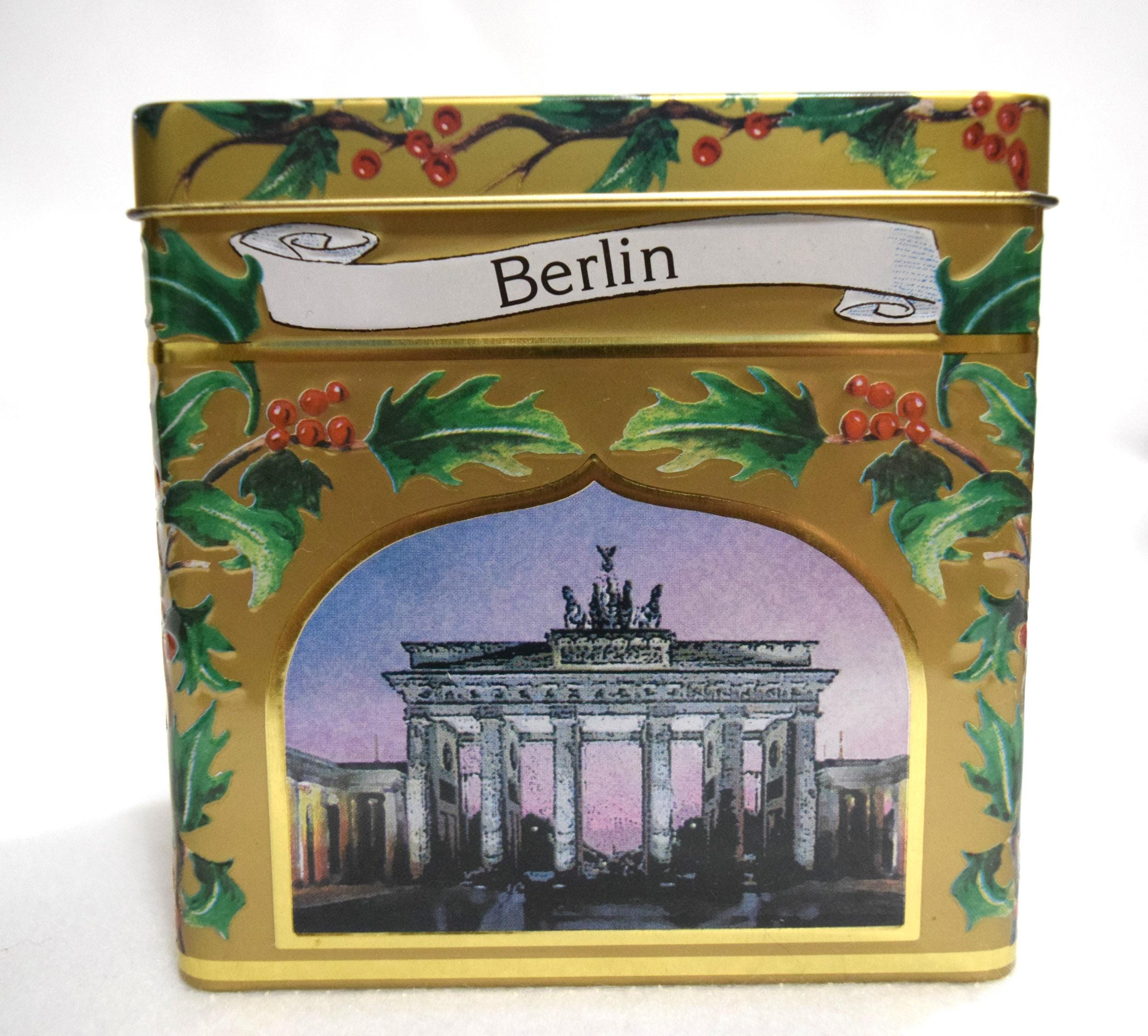 Vintage Decorative Tins Christmas Musical Lambertz Biscuit German Tin ...