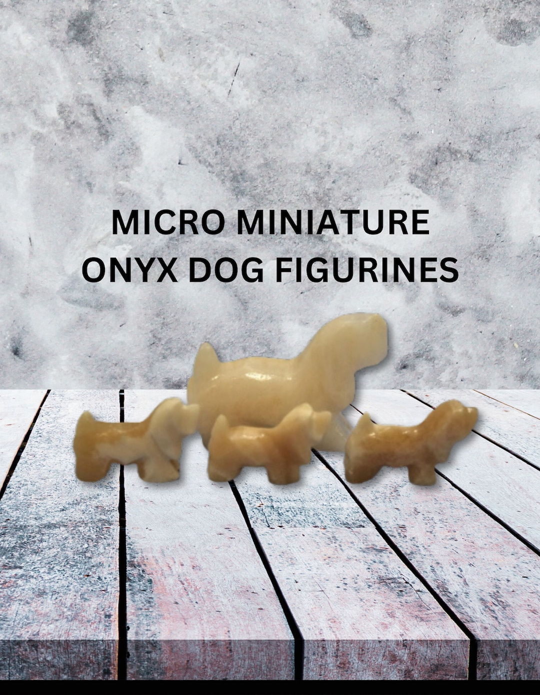 Miniature Onyx Dog Shadow Box Collection Micro Mini Dogs Dollhouse ...