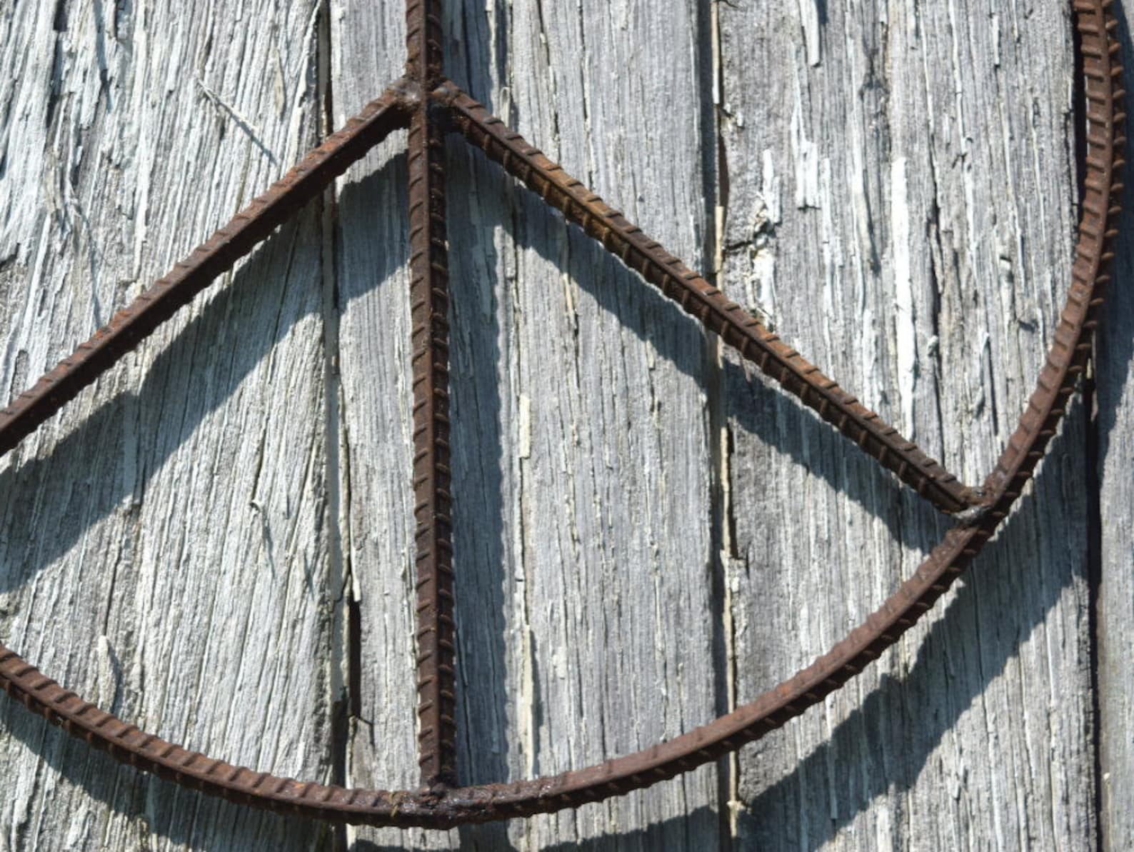 Large Peace Sign Rebar Art 20 or 24 Inch Metal Wall Hanging or - Etsy