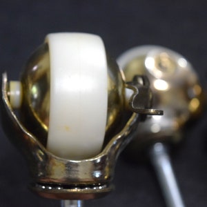 Vintage Caster Wheels Set of 4 Tan Acrylic Stationary Wheels or Heavy ...